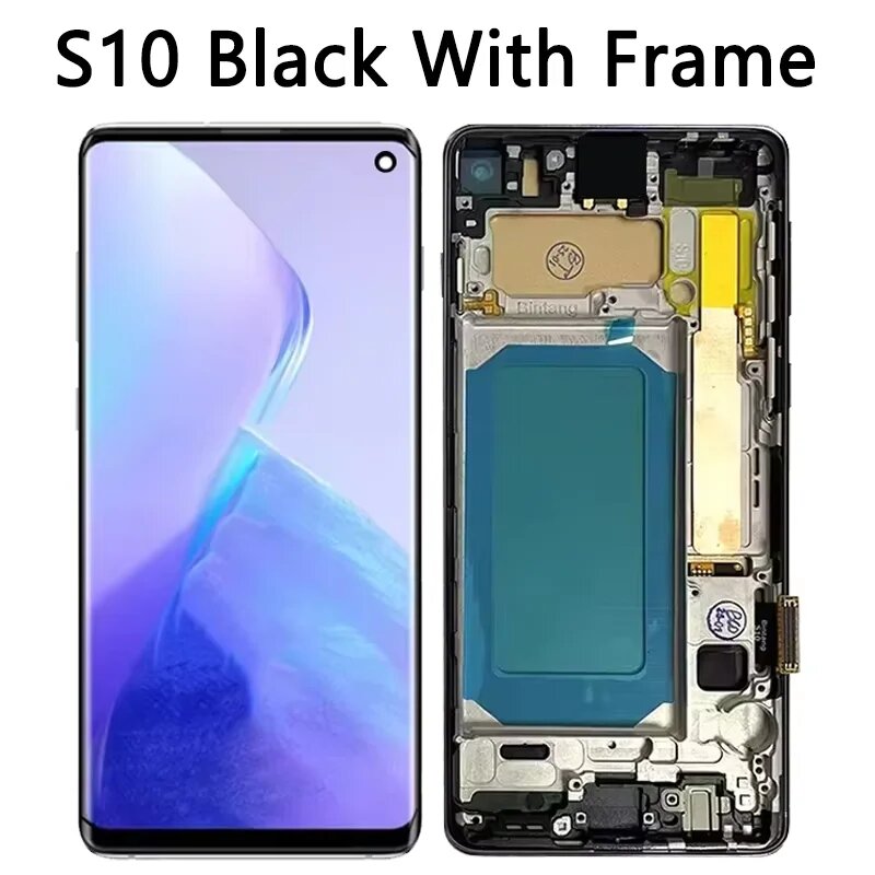 Дисплей Samsung S10 Black с рамкой