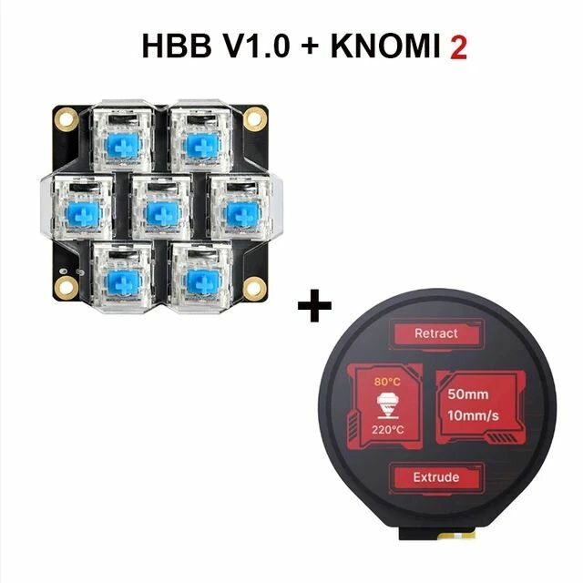 BIGTREETECH HBB Кнопочная плата с подсветкой + дисплей Knomi 2