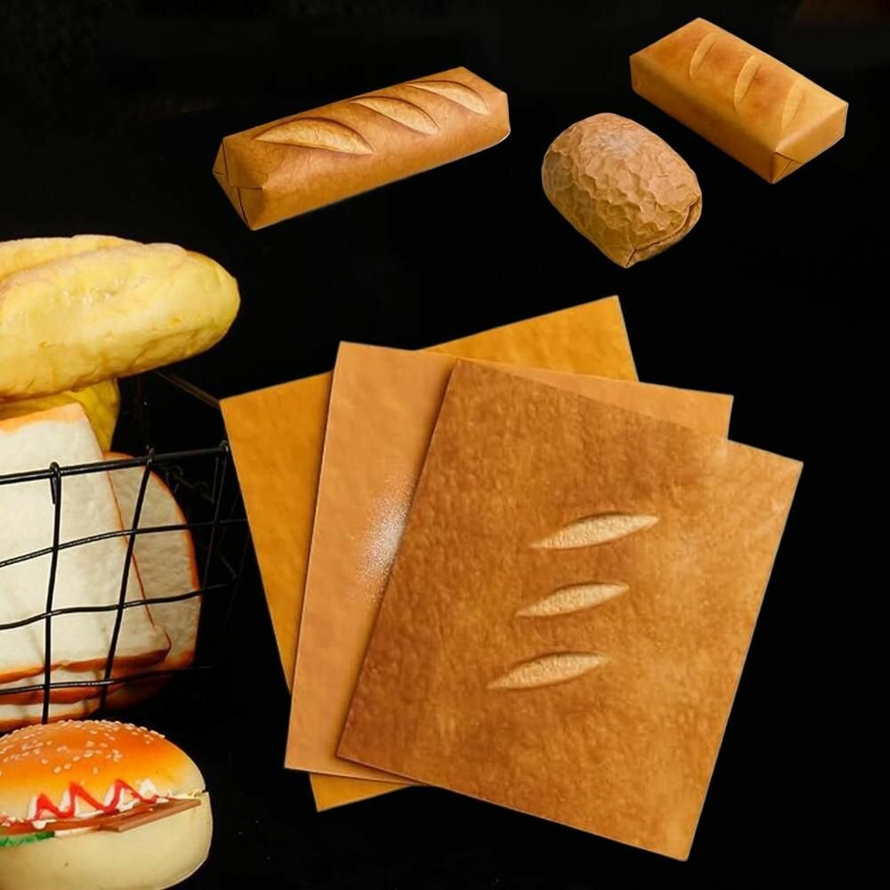 Подарочная упаковочная бумага в форме хлеба