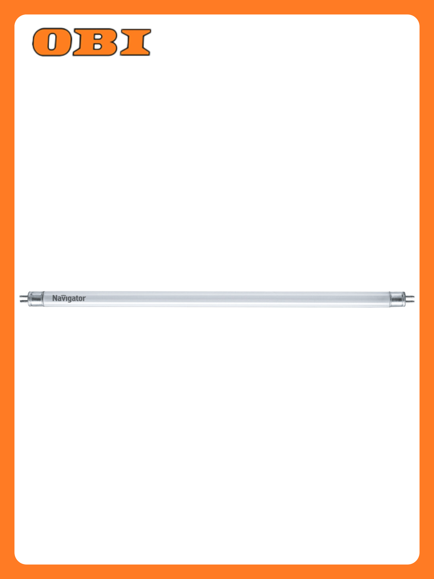 Люминесцентная лампа Navigator NTL-T5 G5 8 Вт 520 лм 4200 К трубка