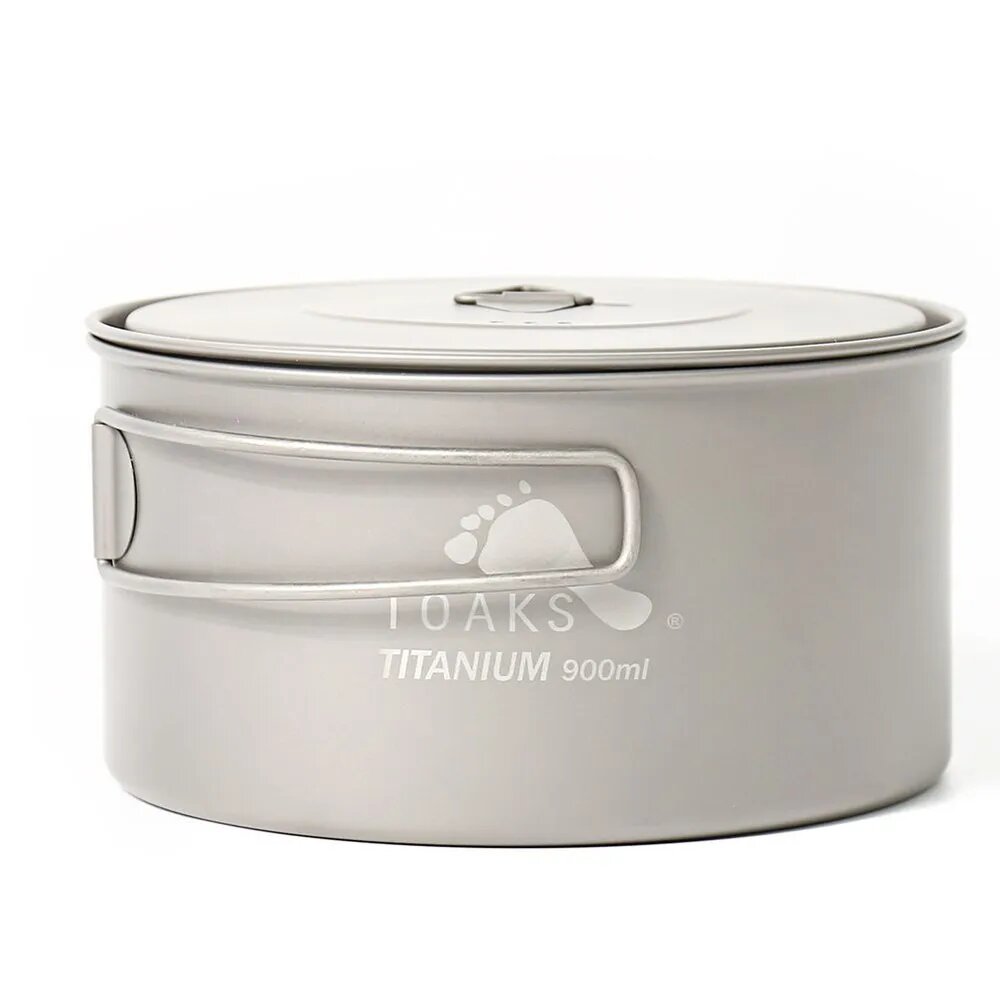 TOAKS Titanium 900ML D130MM Кастрюля с ручкой для кемпинга на открытом воздухе