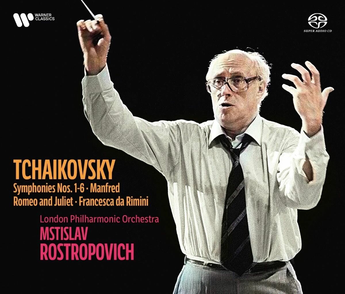 Mstislav Rostropovich - Tchaikovsky: Symphonies Nos.1-6, Manfred, Romeo And Juliet, Francesca Da Rimini (Box) (6SACD) 2025, Warner, Papersleeves In Box, Фирменный Аудио диск
