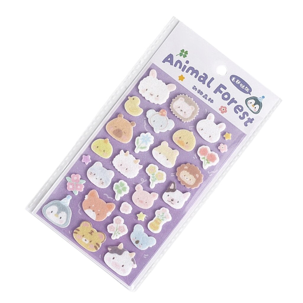 Фетровая наклейка трехмерное маленькое животное ручной счет чехол для мобильного телефона украшение коллаж наклейка-animal forest