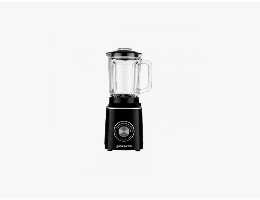 Стационарный блендер Brayer BR1209, 1000Вт, 2скорости, стекло, нержавеющая сталь, пластик — фото 1