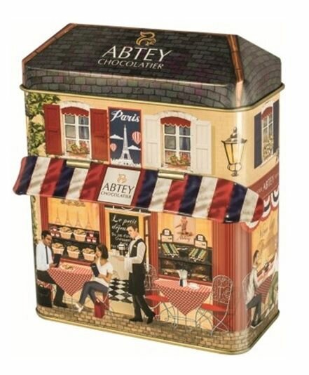 Конфеты ABTEY - L'ATELIER пралине в молочном шоколаде /жесть/ 195г