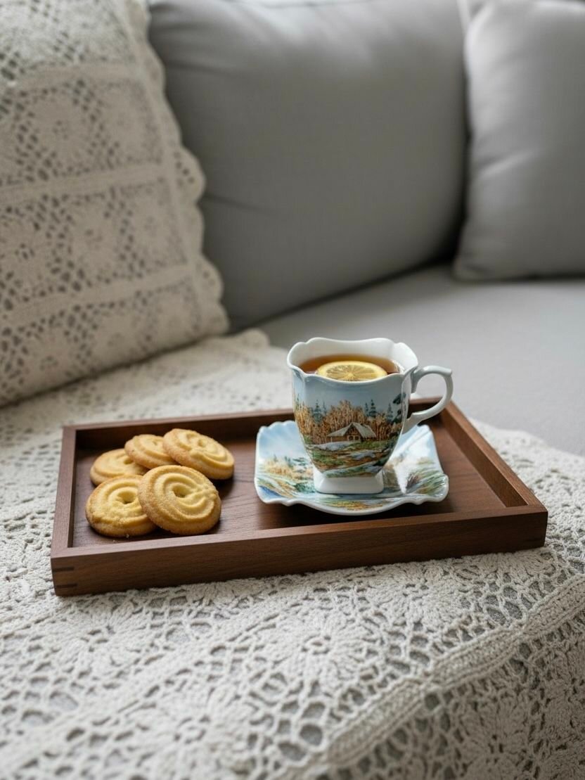 Чайная пара "Сюжет" 250 мл чашка с блюдцем цветная гжель фарфор ручная работа