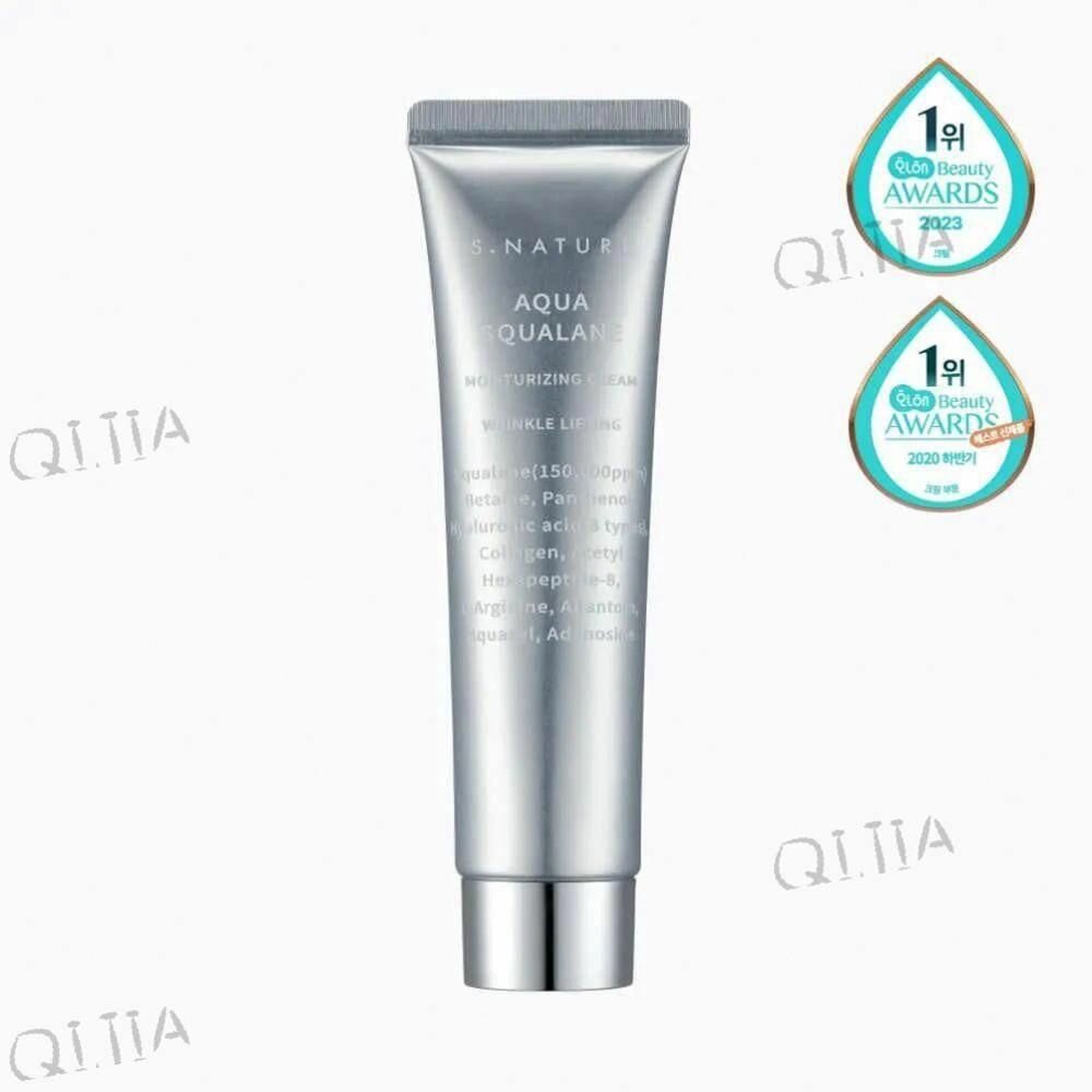 S.NATURE AQUA SQUALANE CREAM 60ml / Увлажняющий крем для лица с скваланом 60 мл. Южная Корея