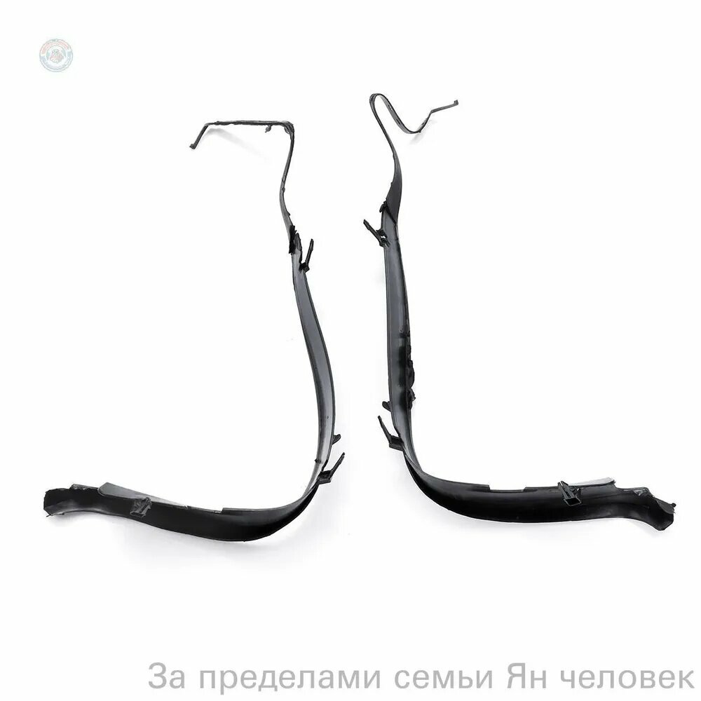 Уплотнительные декоративные кольца для передних фар Audi A6 C5 2002-2005 Facelift комплект 2 шт прямая замена черный пластик
