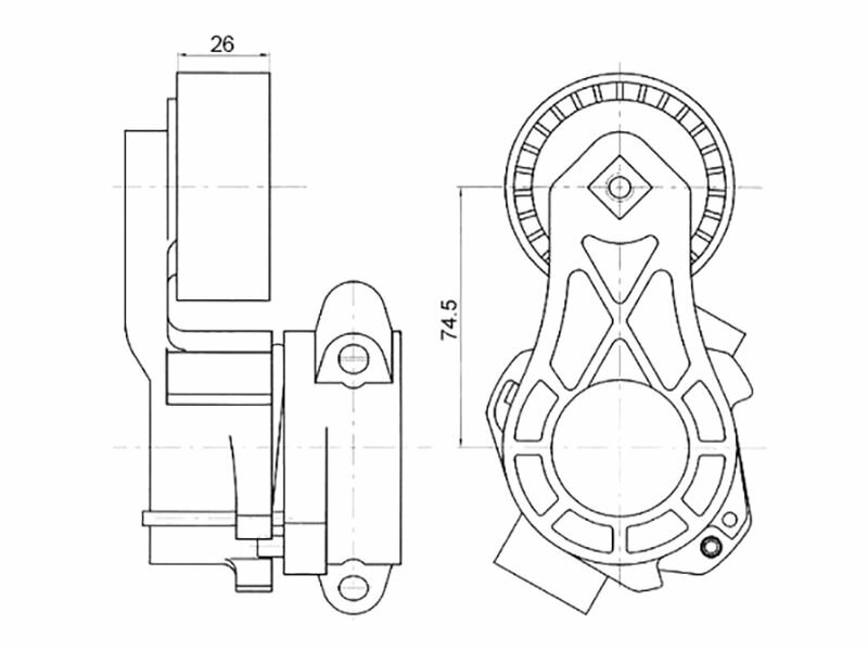 Натяжитель Ford Transit 06-20 / Peugeot Boxer 06- Sat арт. ST-1611424780