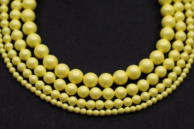 Жемчуг Swarovski 5810 #945 5мм Crystal Pastel Yellow Pearl, 5810-5-945, 10шт