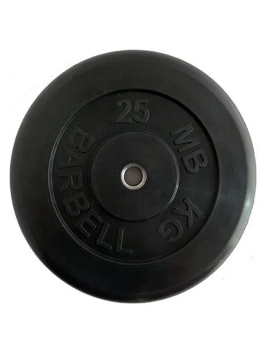 Диск обрезиненный "Barbell" d 26 мм чёрный 25,0 кг