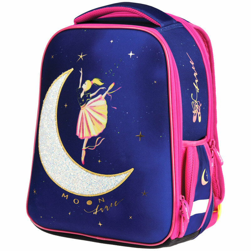Ранец Berlingo Expert Mini "Moon dance" 36*27*14см, 2 отделения, 2 кармана, анатомическая спинка, мешок для обуви, 336310