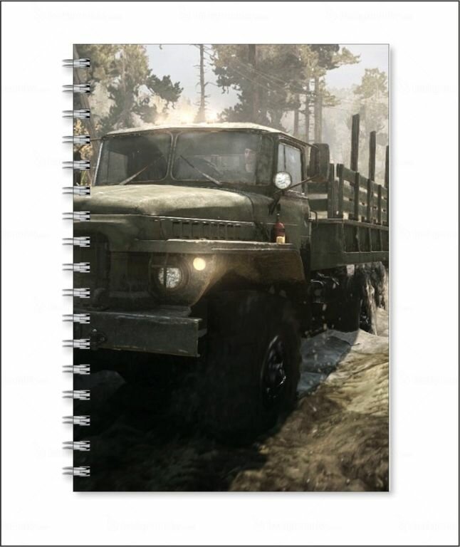 Тетрадь Spintires, Спинтайрес №1, А6 (10 на 15 см)