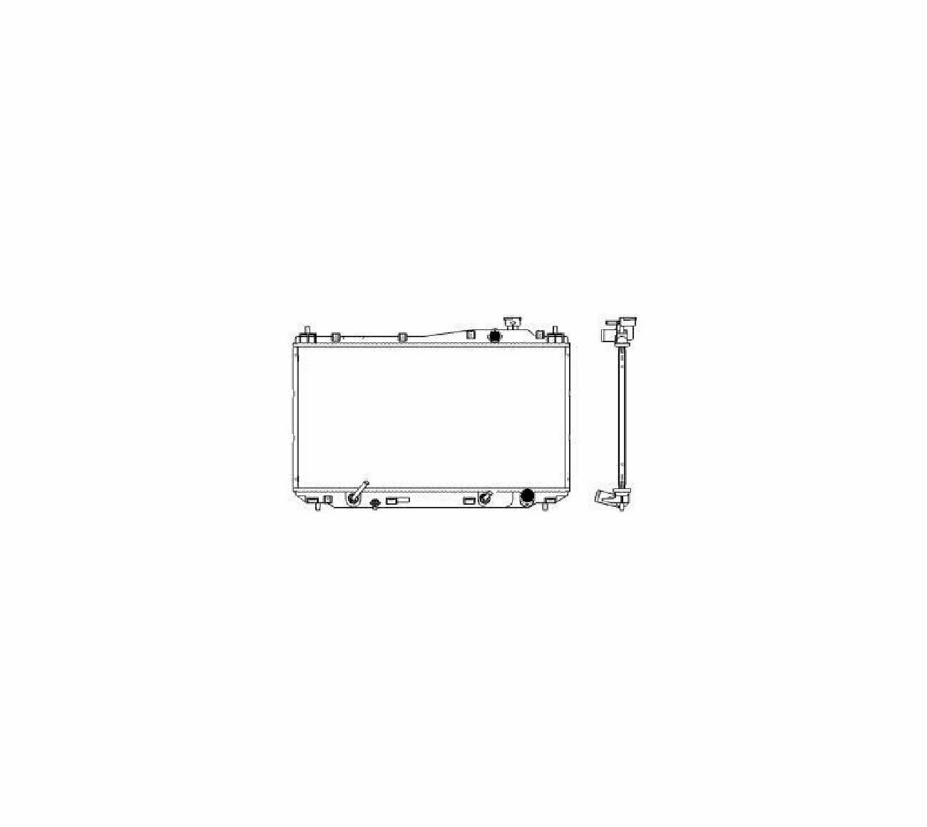 Радиатор охлаждения Sakura 32111008, для Honda Civic, АКПП, 356 г