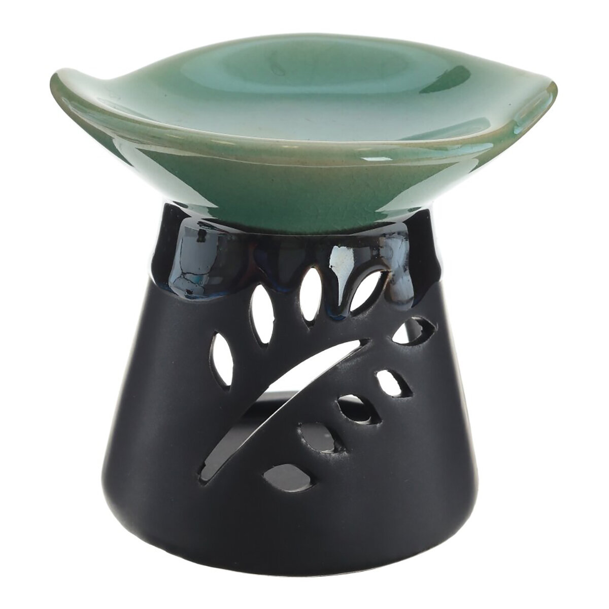 Аромалампа 8 см черный/зеленый компактная настольная лампа для ароматерапии