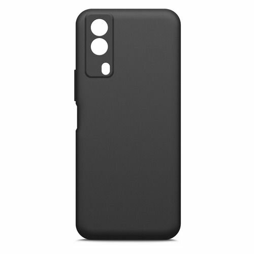 Чехол (клип-кейс) BORASCO для Vivo Y53S, черный [40725]