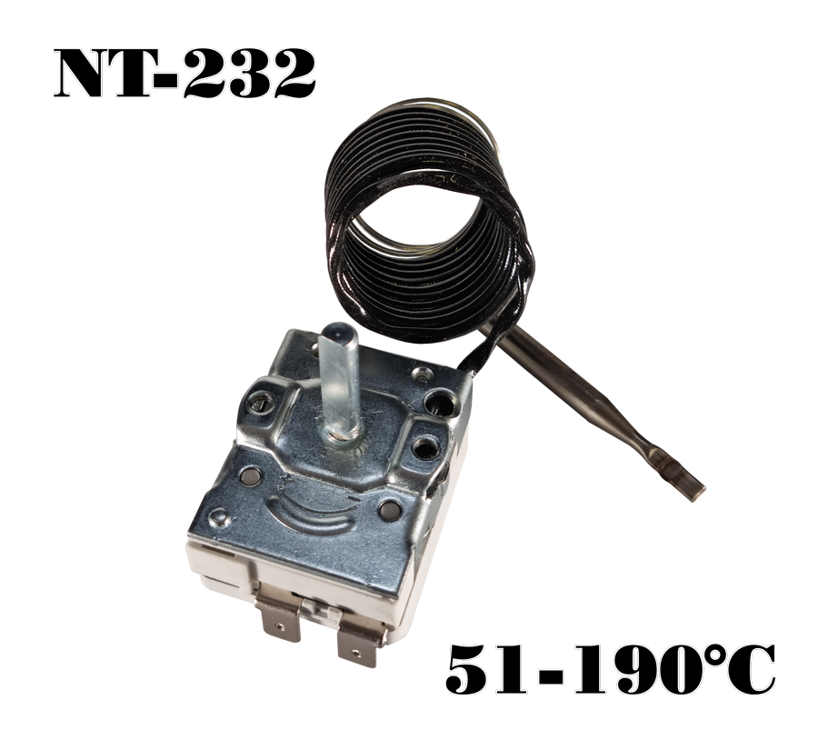 Терморегулятор TECASA "NT-232", 16 A, 220 V, 51°C-190°C, для фритюрницы ЭФК
