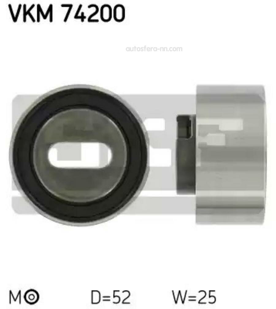 SKF VKM74200 Ролик приводного ремня KIA Pride, Rio, Sephia, Mazda 121 I, II,323 III, IV, V, VI, Demio, VX-3,5 1.1,1.3,1.4,1.5,1.6,1.8 16V 08.85-05.04