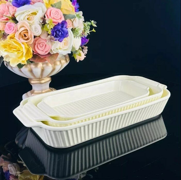 Прямоугольное блюдо для запекания 25см Фарфор 205-756 118-205-756