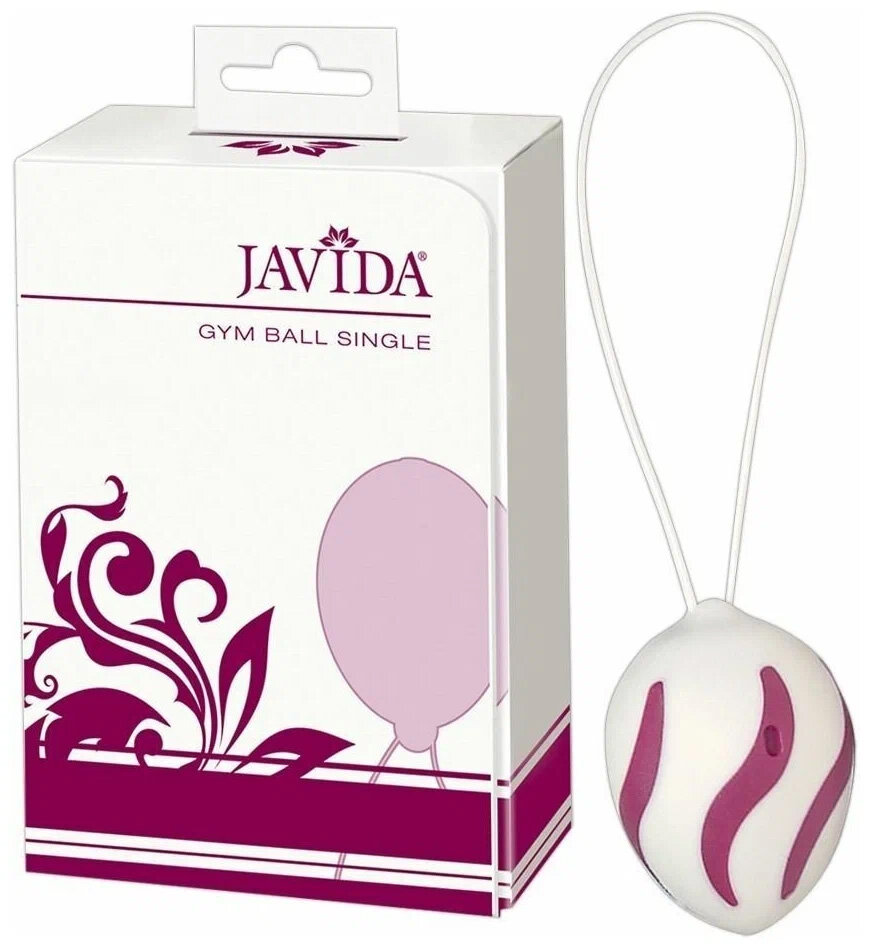 ORION Вагинальный шарик Gym Ball Single, бело-сиреневый