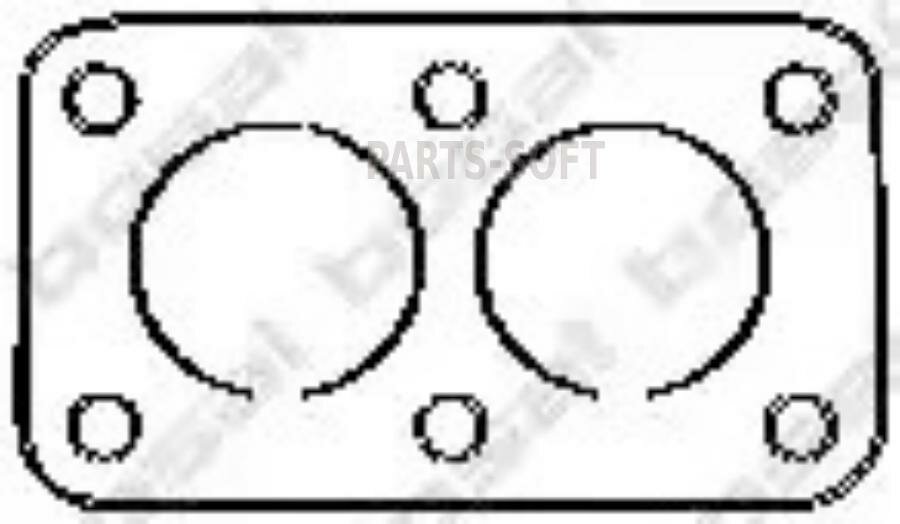 Прокладка VW Golf, Passat AUDI 80 выхлопной системы BOSAL