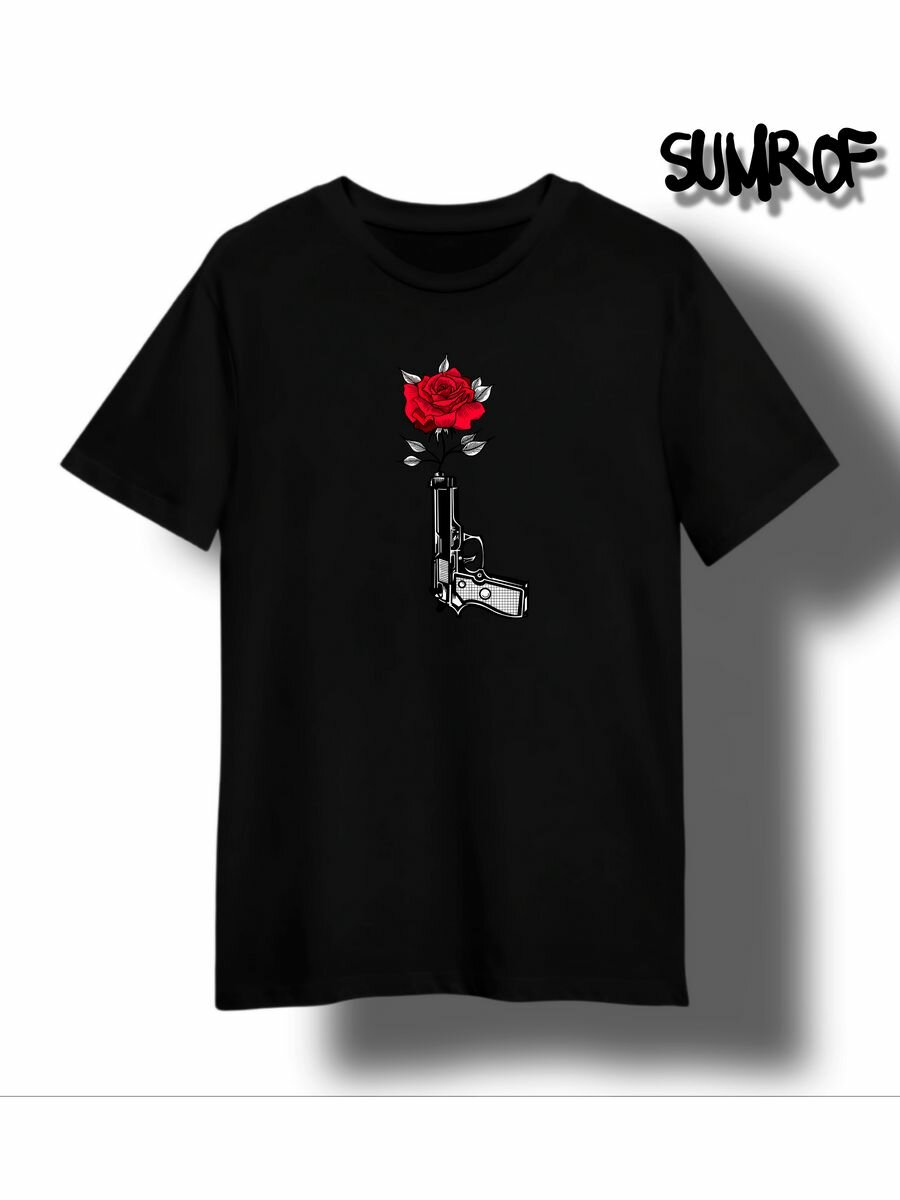 Футболка Пистолет Роза