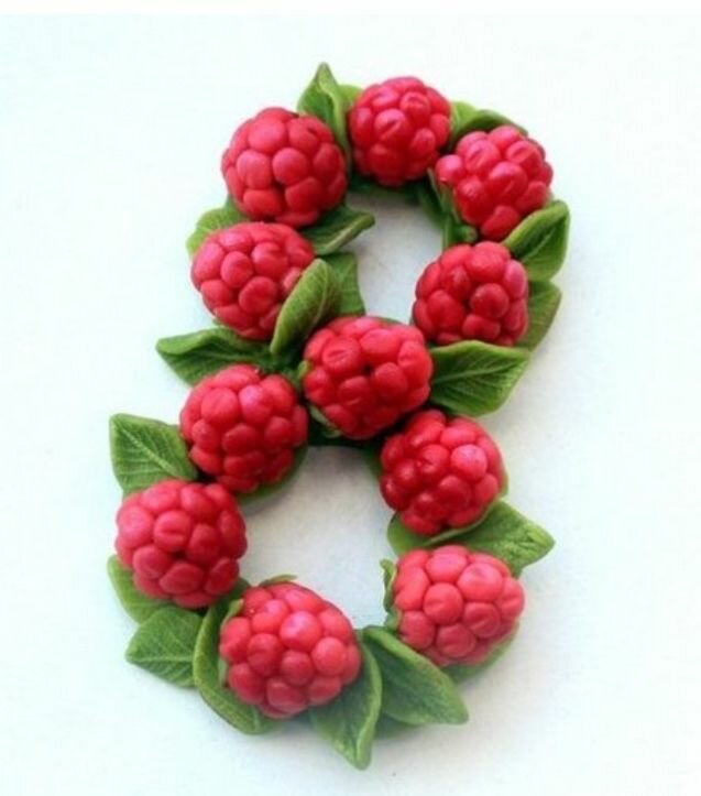 Силиконовая форма для мыла Восьмое Марта №6 для свечей, гипса 1шт 7,7 х 4,5 х 4 см