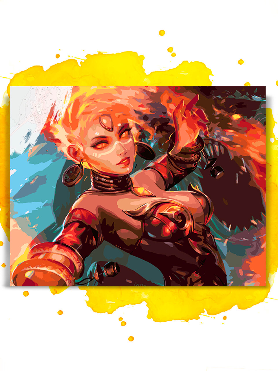 Картина по номерам на холсте Dota 2 - Dota Lina 1, 40 х 50 см