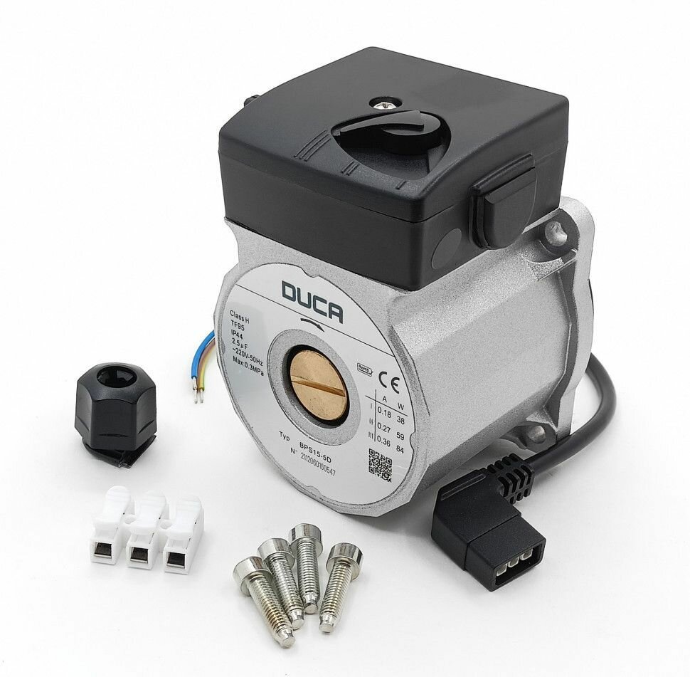 Двигатель насоса циркуляционного BPS DUCA 15-50 84W подходит для котлов аристон VAILLANT FONDITAL VIESSMANN PROTHERM FERROLI NOVA FLORIDA NEVA LUX KOREASTAR по часовой, 21 мм (T7.144)