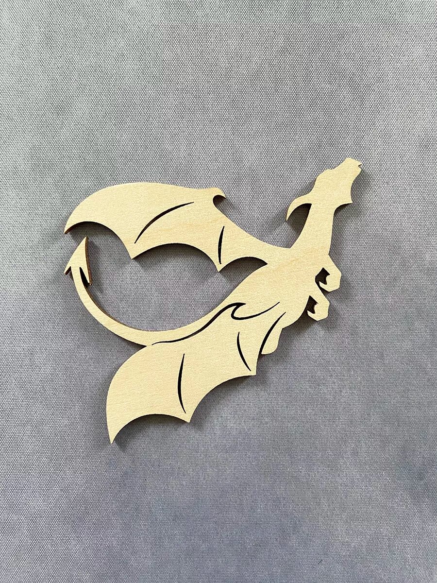 Деревянные заготовки для декупажа Дракон