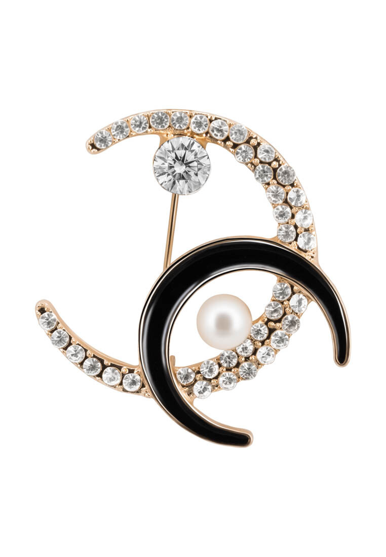 Брошь, стразы