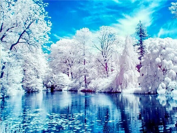 Алмазная живопись Huacan Пейзаж Full Square 20X30cm, 7224