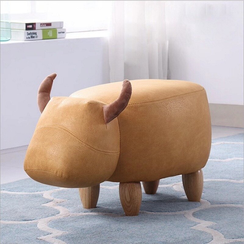 Пуфик бычок (желтый, техническая ткань)