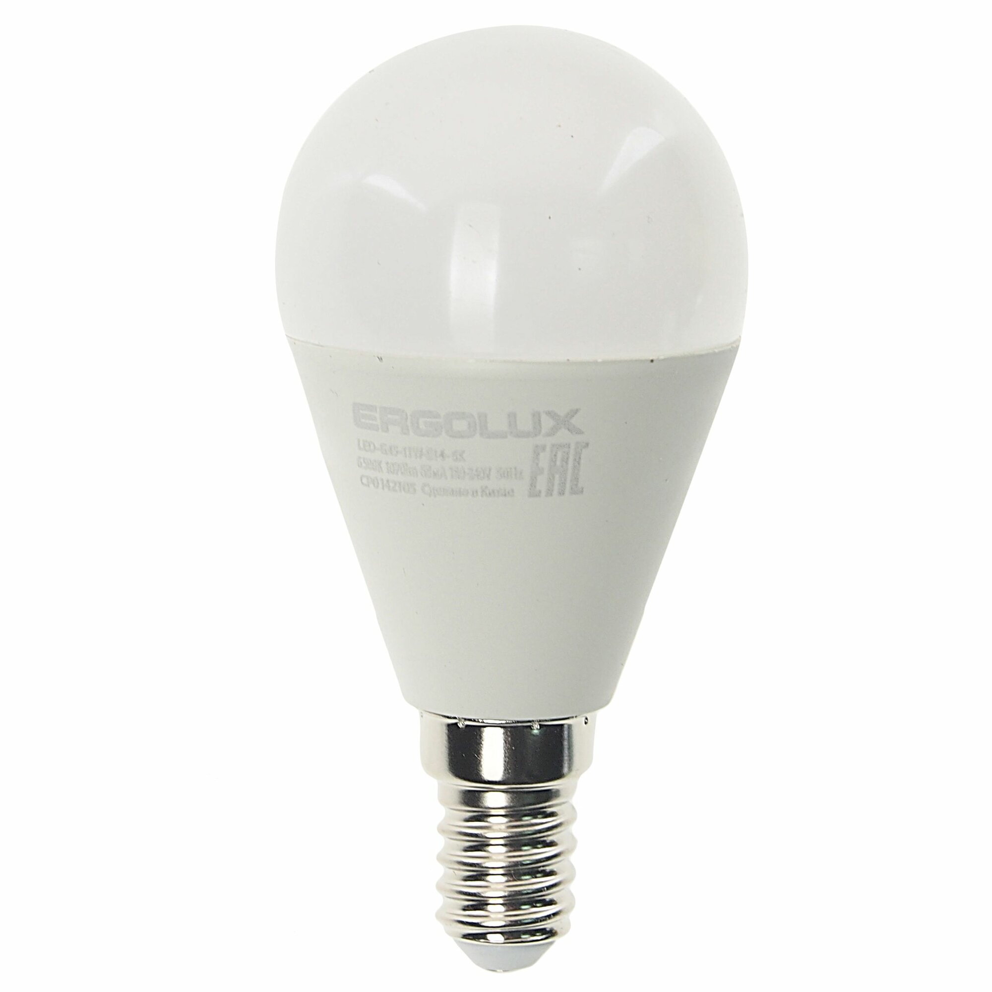 Лампа светодиодная E14 G45 11W дневной свет ERGOLUX