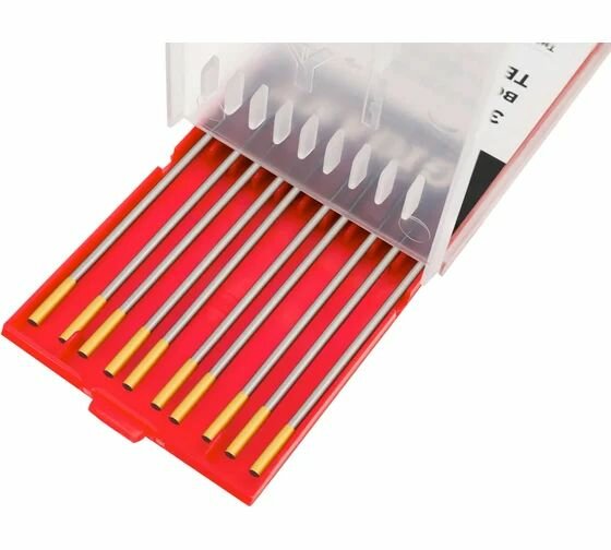 Вольфрамовые электроды для tig сварки WL-15-175 1.6 мм золотистый AC/DC упаковка 10 шт Gigant G-X-610