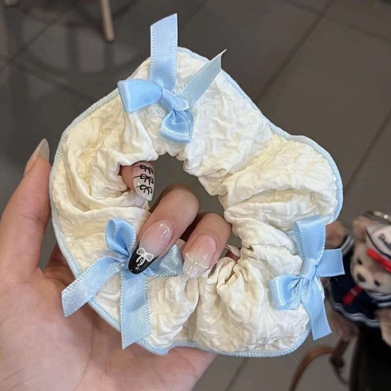 Кольцо для волос "Супер-фея", корейская версия, с бантом, синее