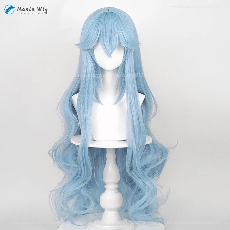 Косплей парик Аянами Рей синий 100 см Manle Cos Wig Only