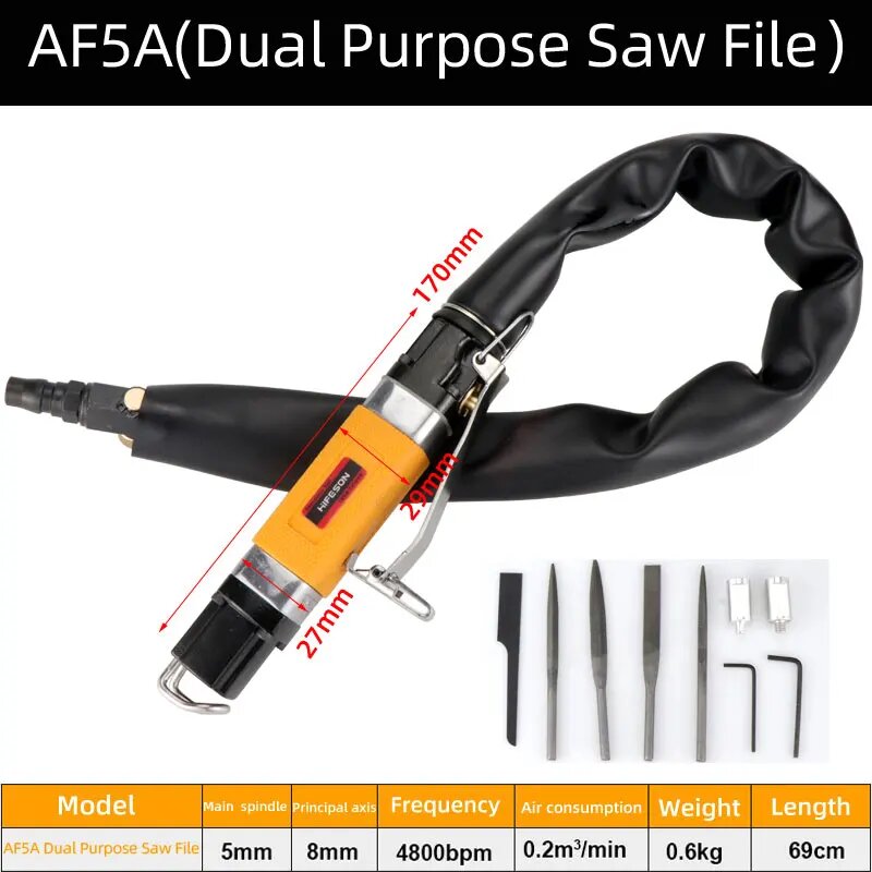 Пневматическая пила HIFESON 2 в 1 AF5A Dual Purpose