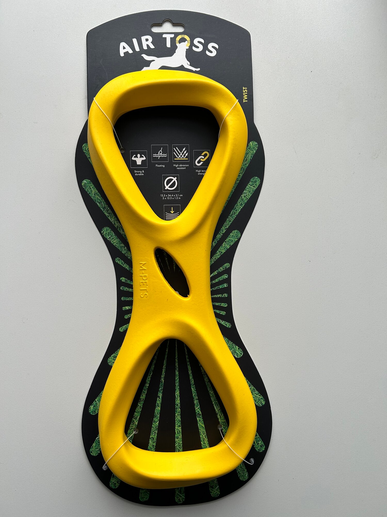 Игрушка для собак AIR TOSS перетяжка желтая 13,3*34,4*3,1см MPets 10658106