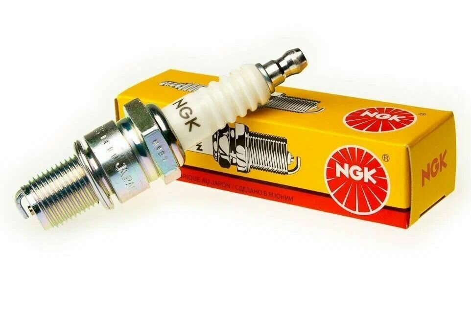 Свеча зажигания NGK CR5HSB, никелевый электрод, серебряный (4шт), 6535