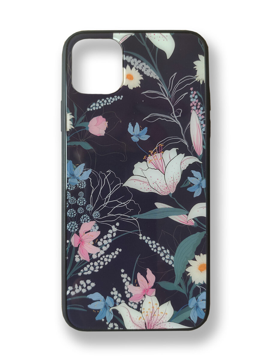 Стеклянный TPU-PC чехол накладка Rock Glass Phone Cases для Apple iPhone 11 Pro Max