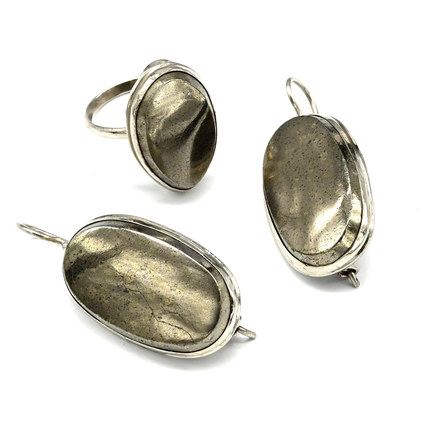 Комплект бижутерии, пирит