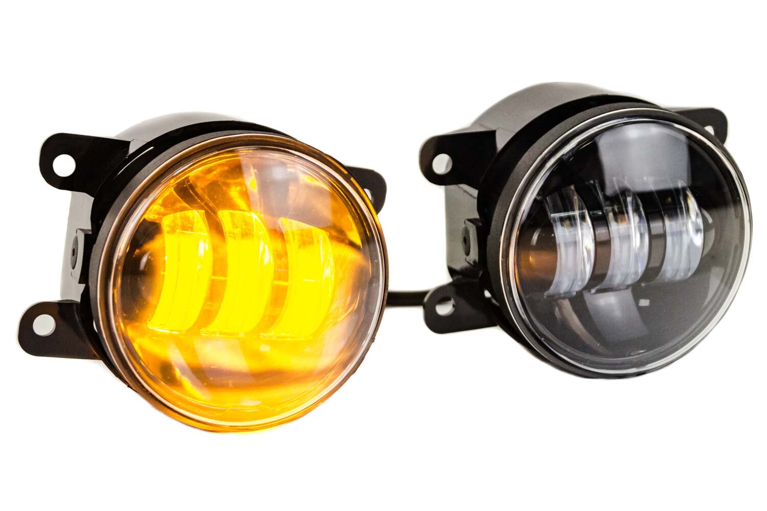 Двухцветные диодные ПТФ SL 30W 3000/6000к с регулировкой для Лада Гранта FL, Лада Веста, Икс Рей, Ларгус FL, Нива Урбан, Рено