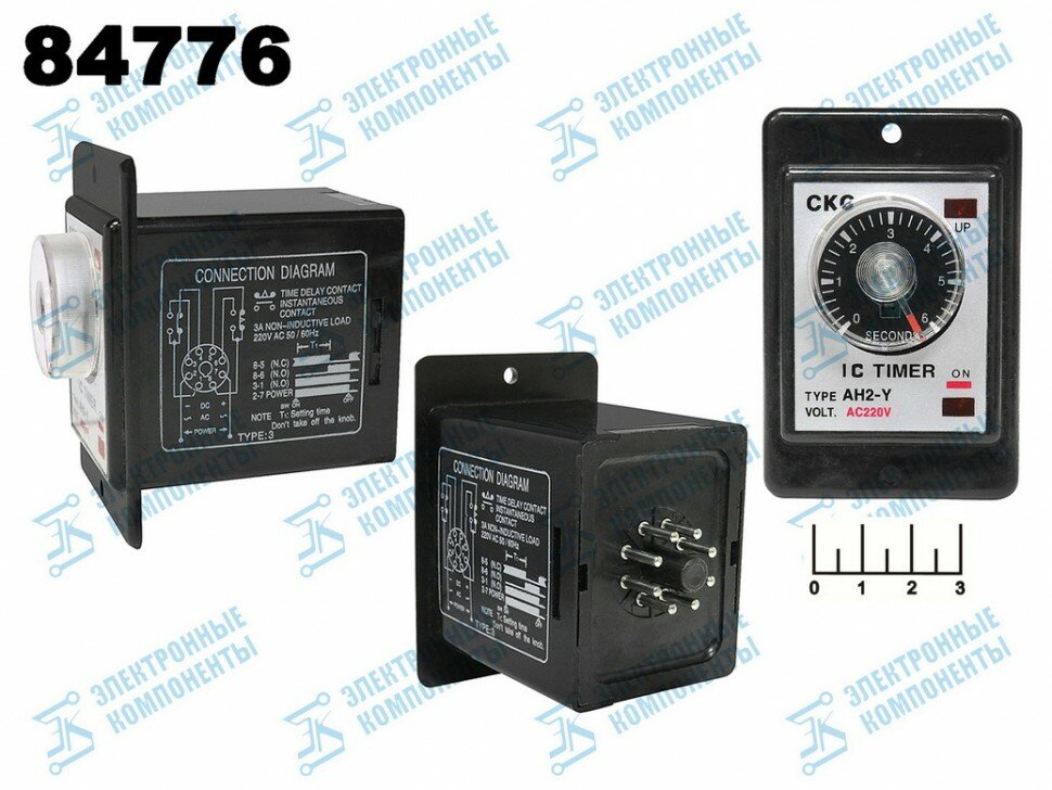 Реле ~220V AH2-Y 0-6сек