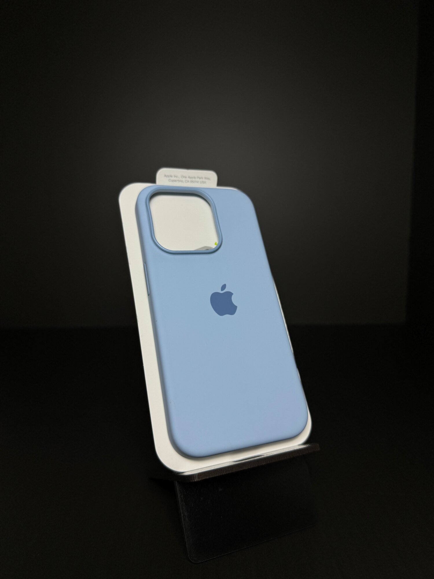 Чехол-накладка с функцией Magsafe Silicone Case Light Blue для iPhone 15 Pro Magsafe, Силикон, Противоударный