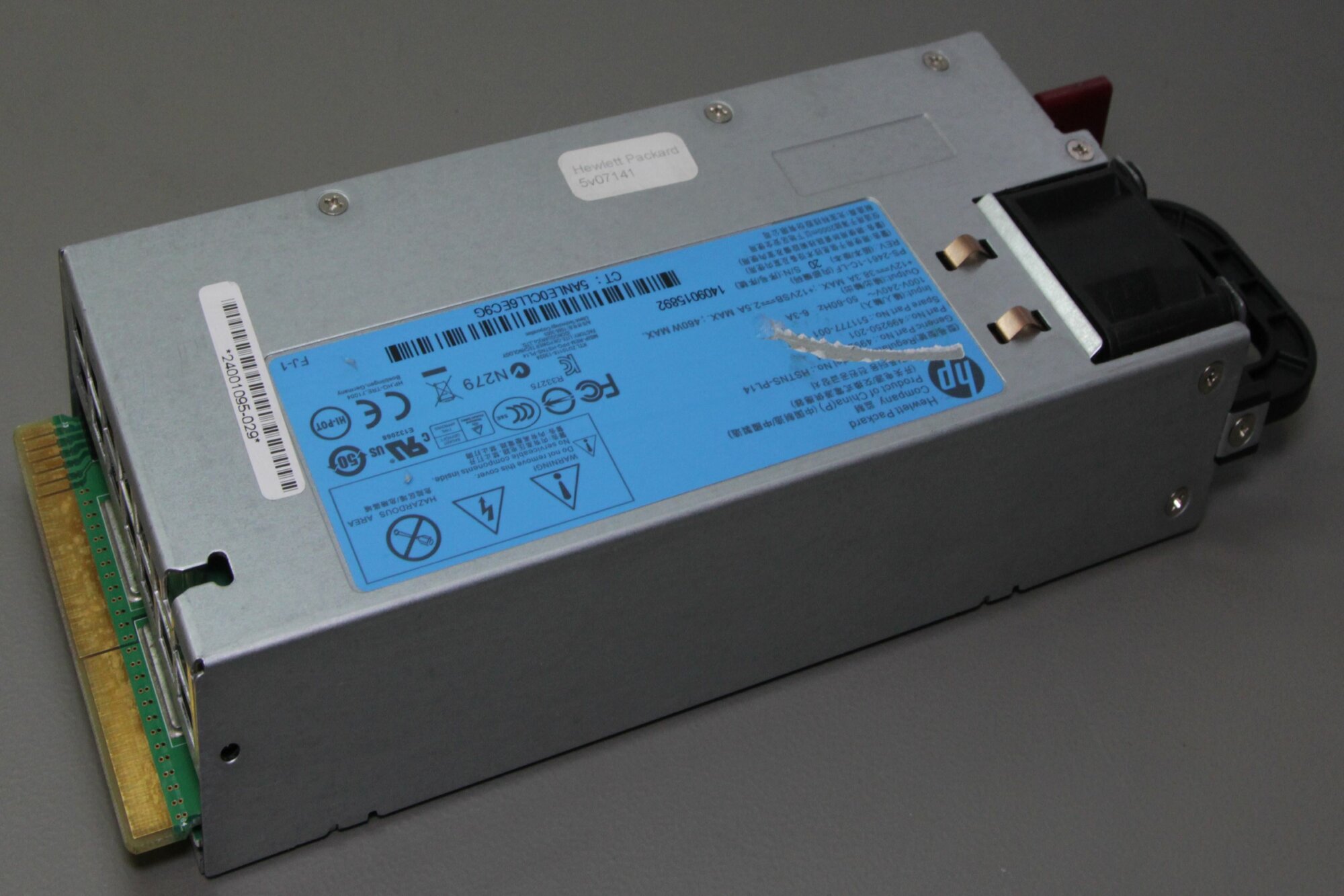 Блоки питания HP Блок питания 511777-001 HP Hot Plug Redundant Power Supply HE 460W