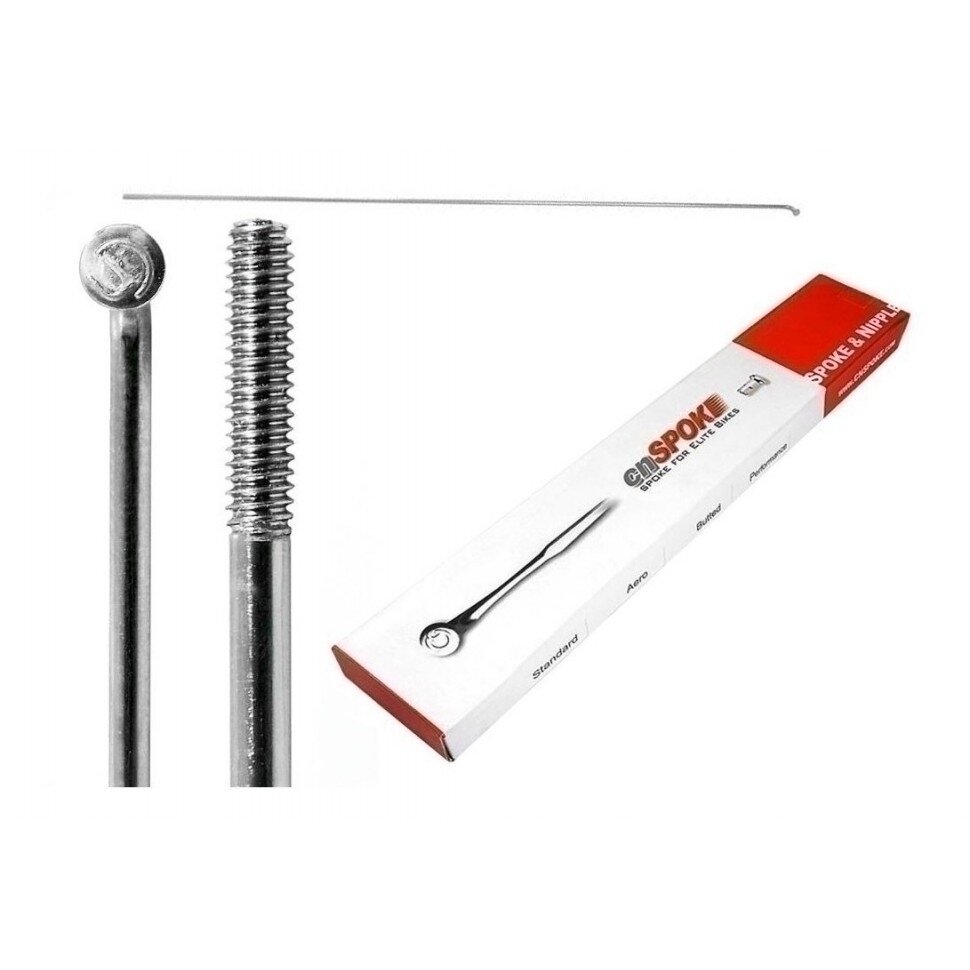 Спицы cnSPOKE 14G 2.0 x 292 мм, без ниппелей, нержавеющая сталь, 100 шт/упак