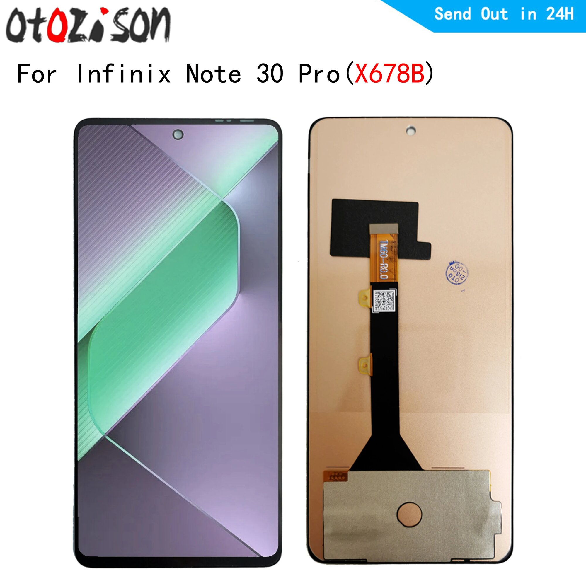 ЖК-дисплей X678B 6,67 "TFT для Infinix Note 30 Pro X678B ЖК-дисплей, сенсорная TFT Black Frame