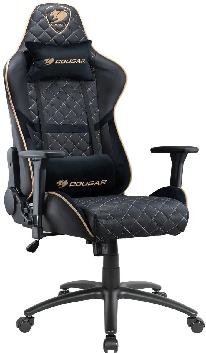Кресло игровое COUGAR Armor One Royal, на колесиках, эко. кожа, черный [cu-armone-r]