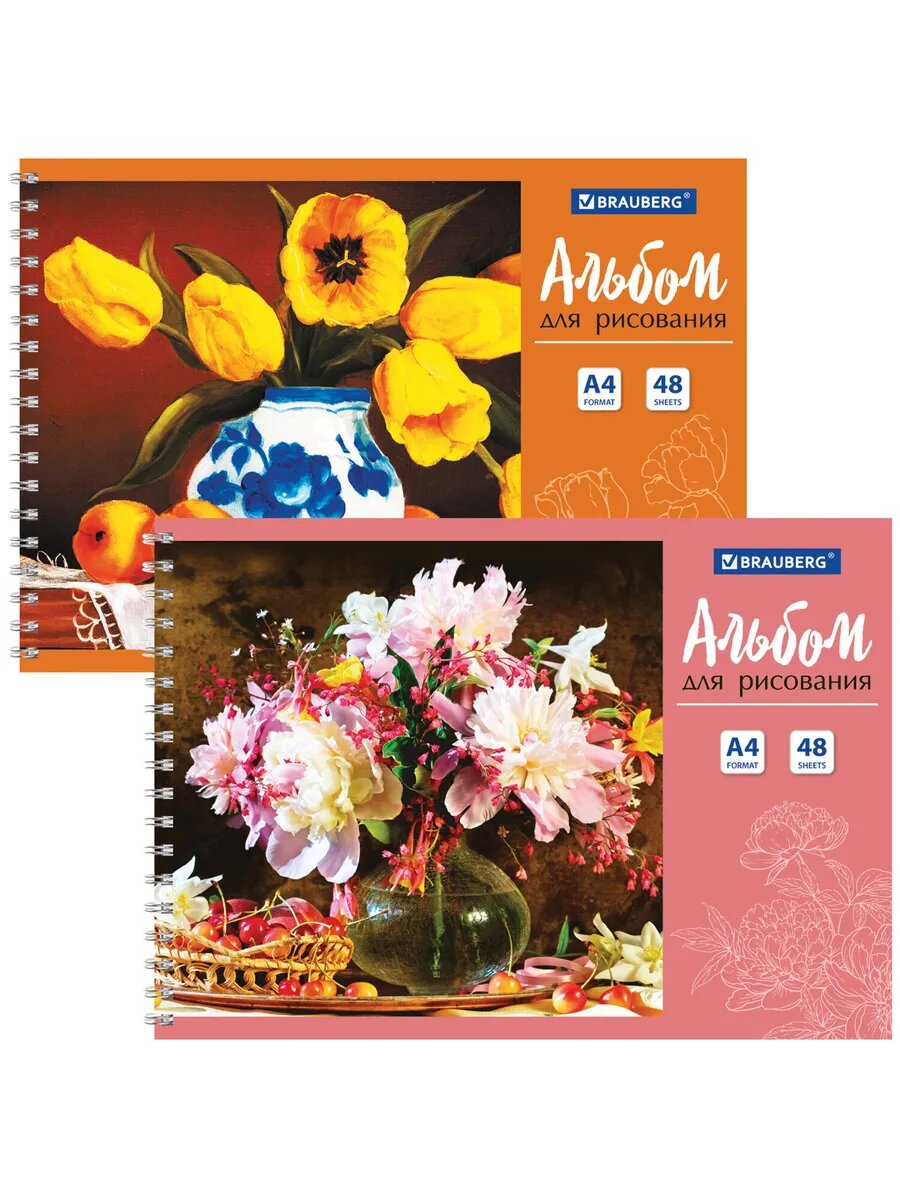 Альбом для рисования 1 шт, А4, 48 л, 205х290 мм